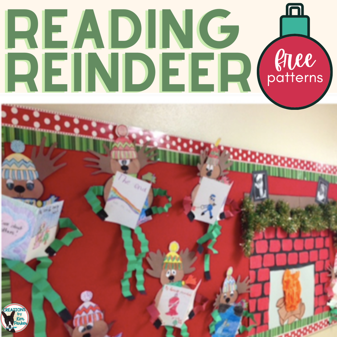 Reading Reindeer! Merry Christmas - Creations by Kim Parker